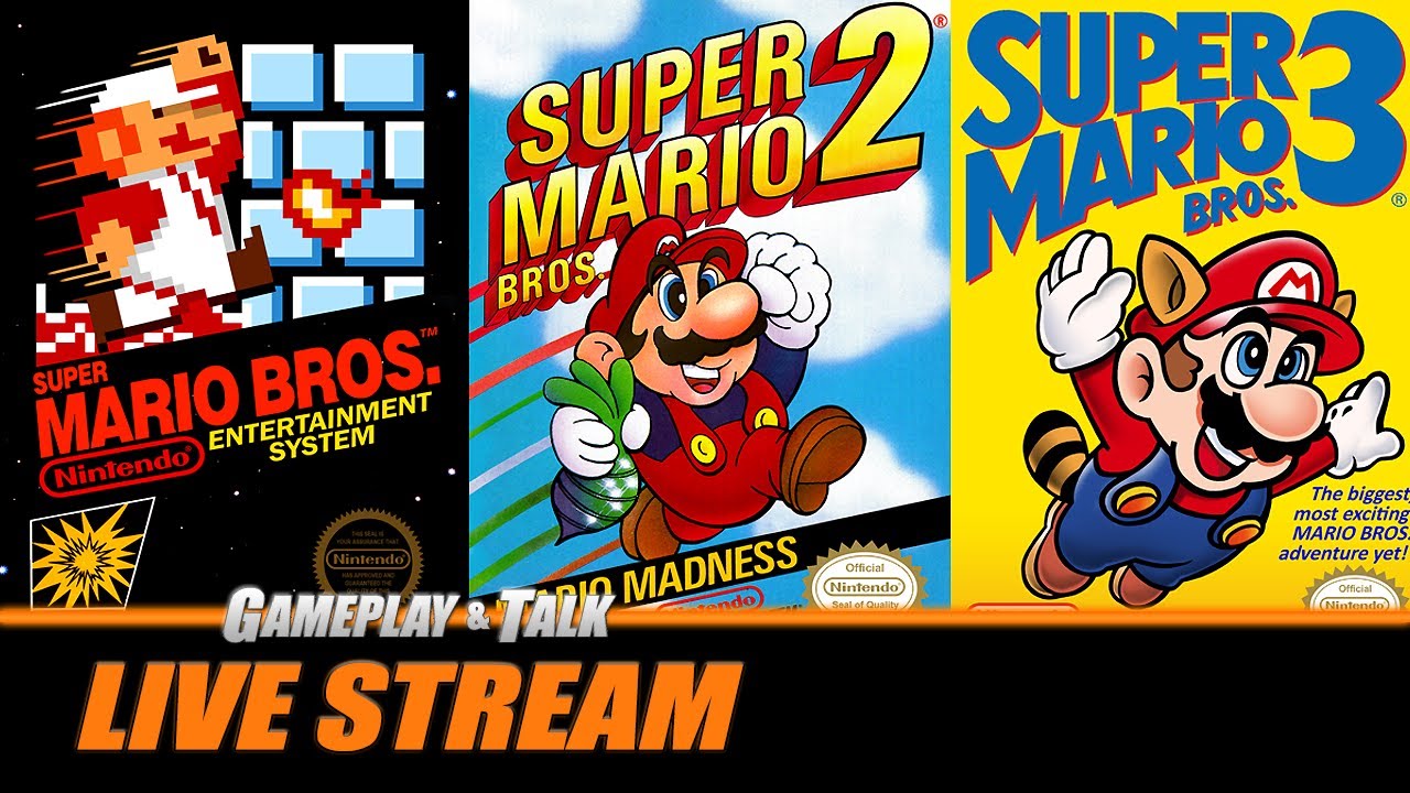 Super Mario Bros. Games! (variety stream) | Gameplay and Talk Live ...