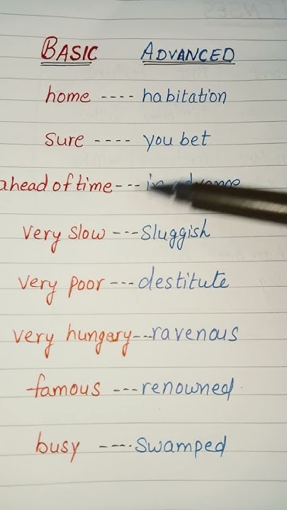 Basic vs Advanced - YouTube