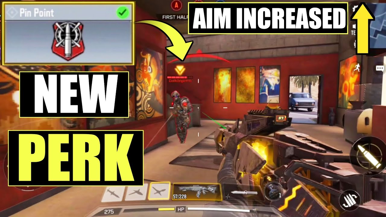 *NEW* Codm Pin Point New Perk Enhance Your Aim Assist | Codm Test ...