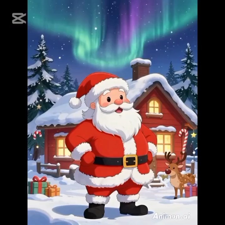 Sainta clause🎅and the magic night #jinglebells #redone #shorts # ...