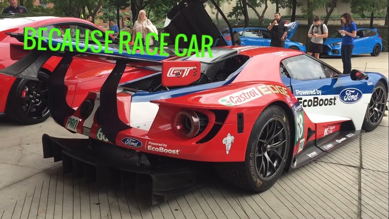 2017 FORD GT LE MANS RACE CAR IN DEPTH WALK AROUND - YouTube