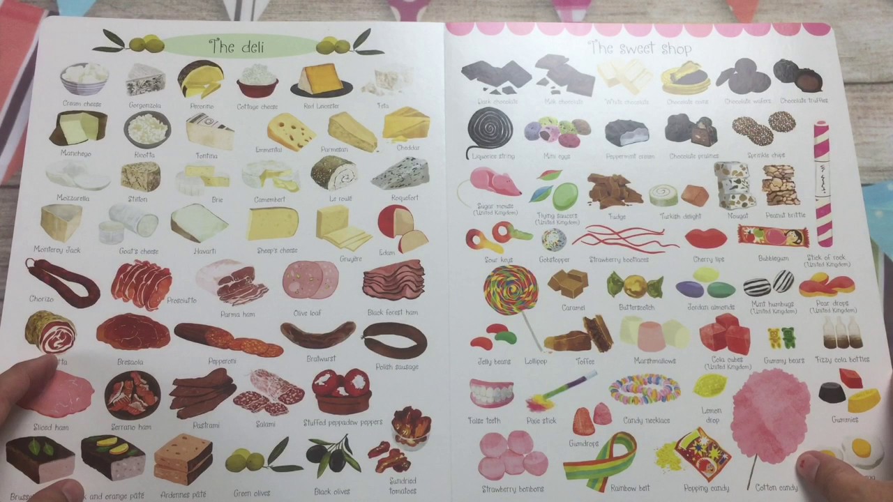 A Look Inside Usborne 1,000 Things to Eat Book - YouTube