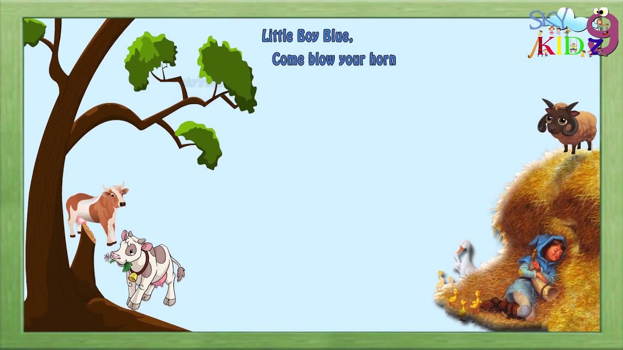 LITTLE BOY BLUE rhymes for kidz || English rhymes for childers || Pre ...
