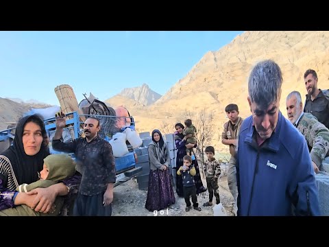 Nomadic life in difficult conditions a sad day moment of tears and farewell to a home full  memories