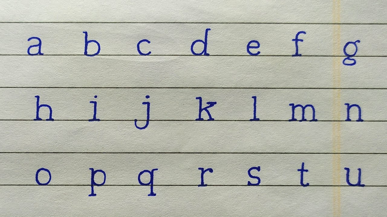 How to write Typewriter font Small Letters | Typewriter font ...