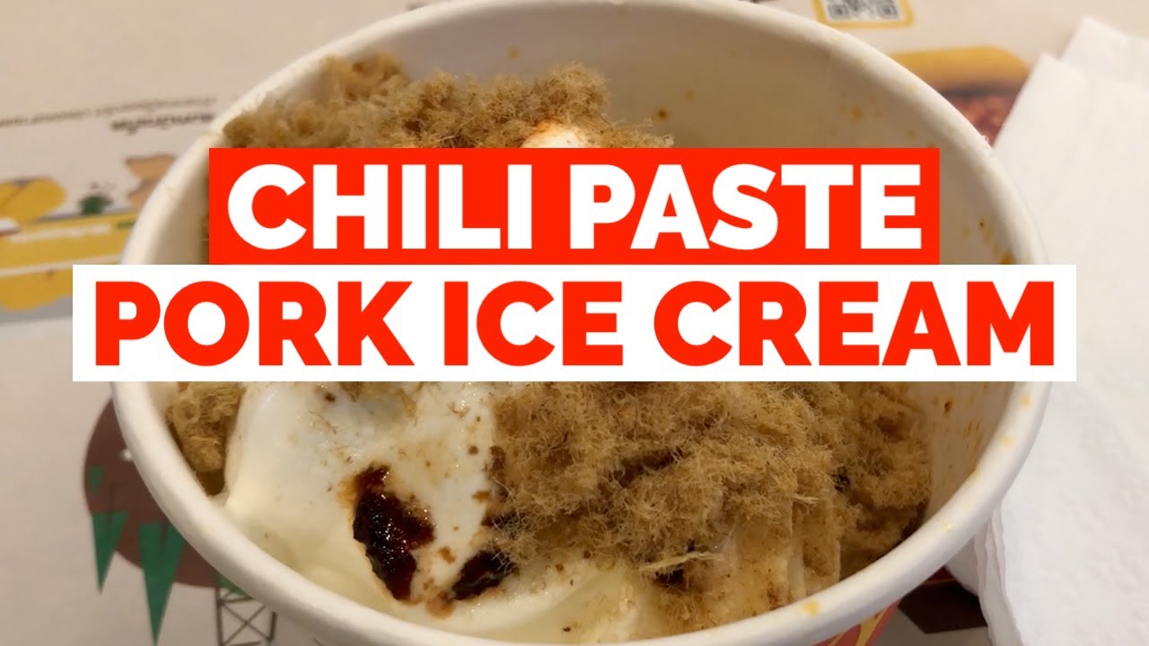 Chili Oil Pork Ice Cream - YouTube