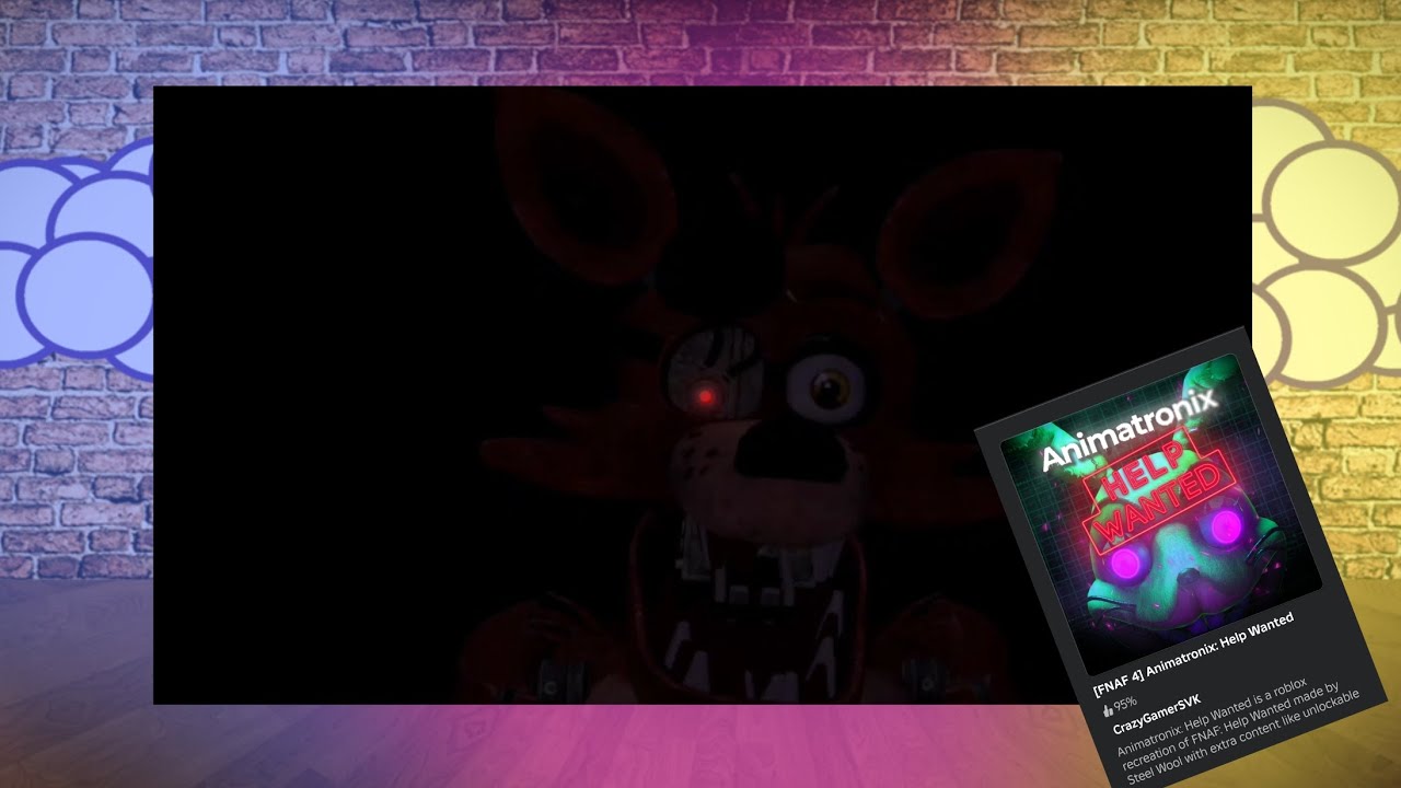 Roblox Fnaf 4 Animatronix Help Wanted [Part 12] Parts and Service "Foxy ...