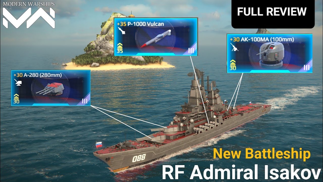 RF Admiral ISAKOV - New Event's Russian Battleship Full Review - Modern ...