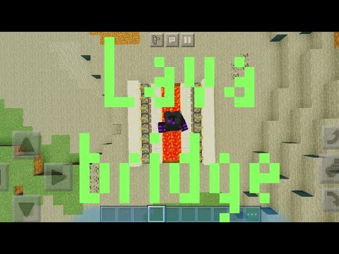 How to build a lava 🌋 bridge 🤔 - YouTube