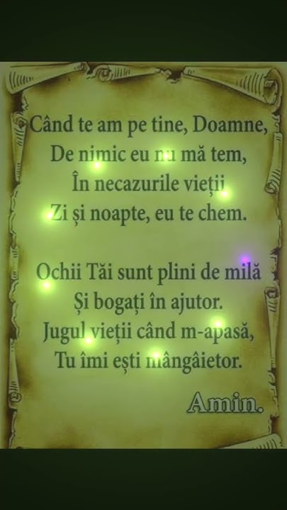 Cand te am pe tine Doamne! #doamne #dumnezeu #rugaciune #love - YouTube
