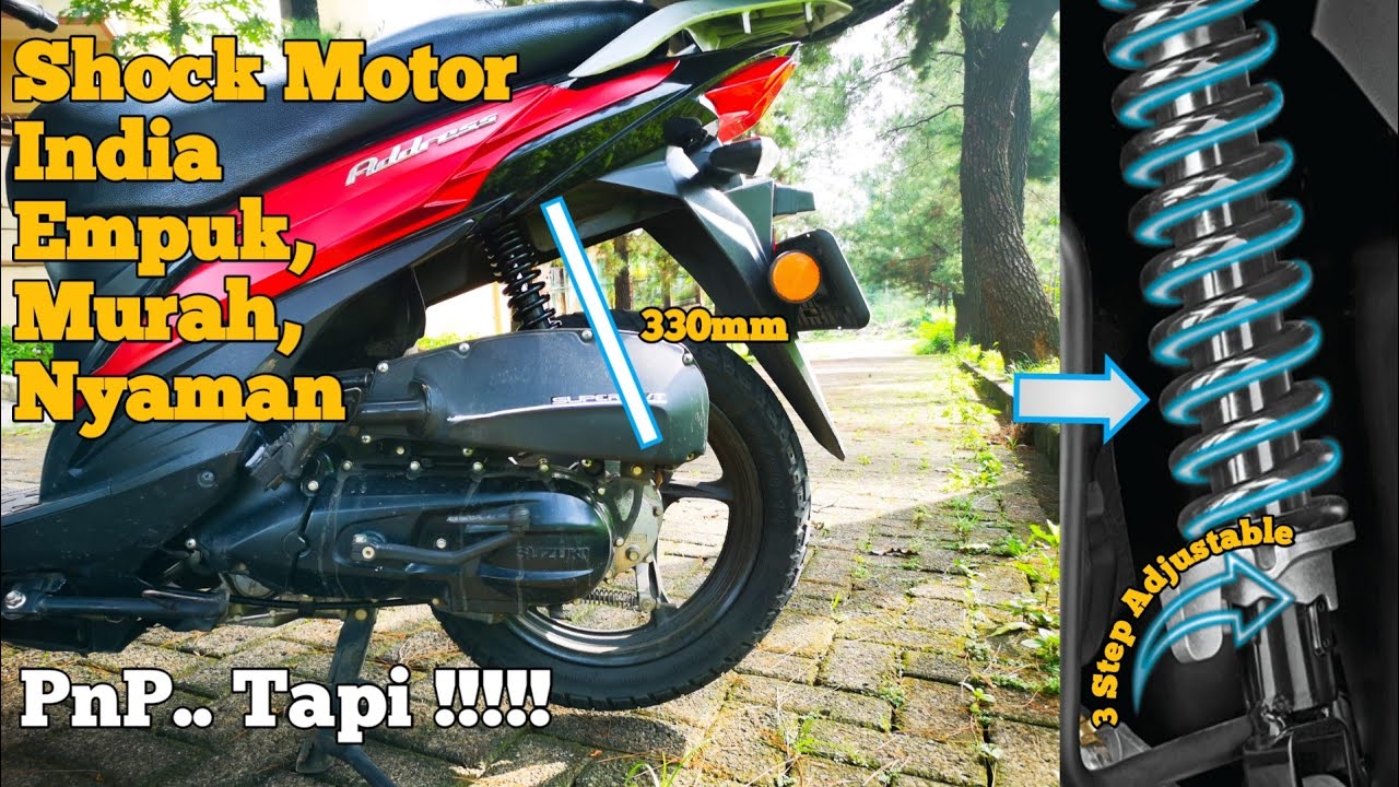 Ganti Shock Suzuki Address Pakai Shock Motor India!! | Murah, Empuk ...