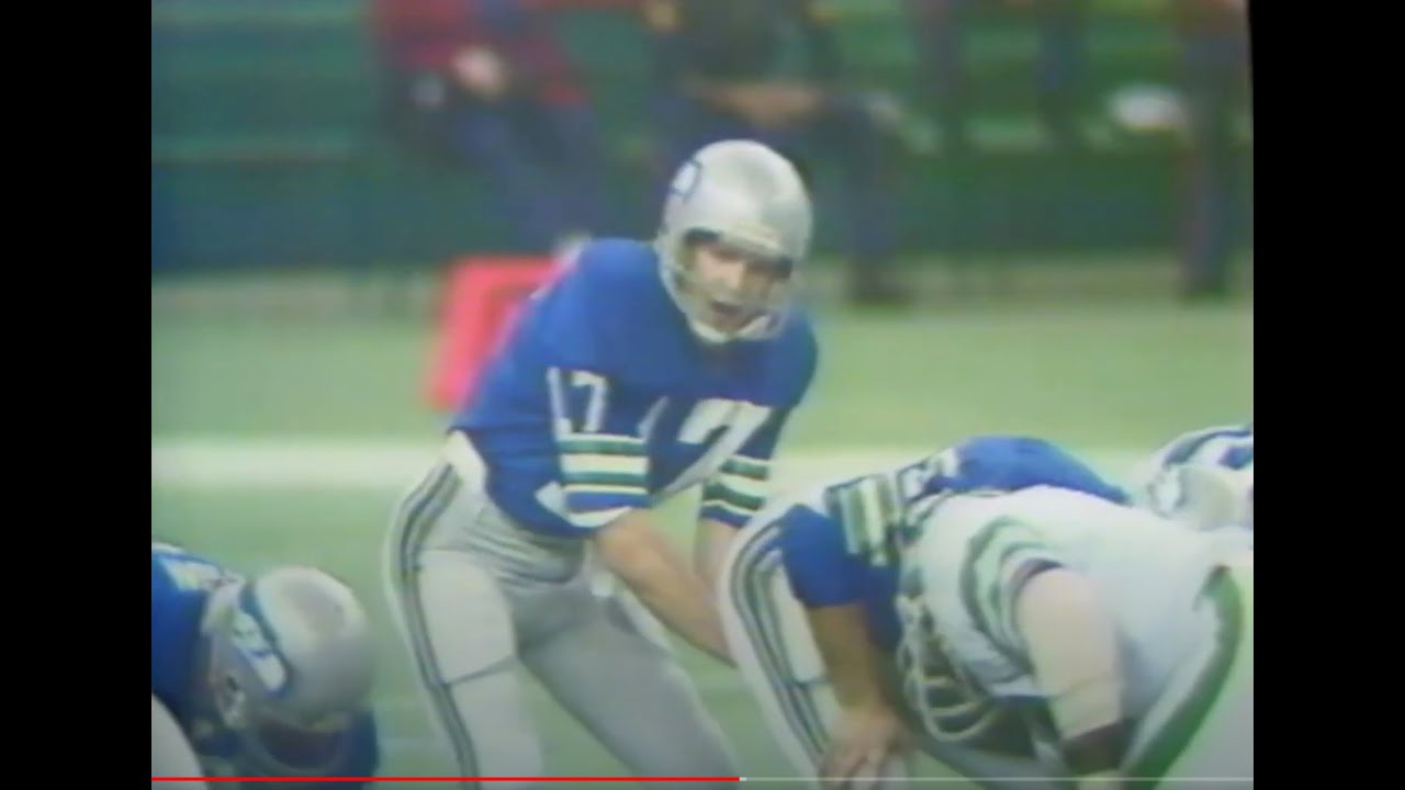 Dave Krieg's First Career Start for Seahawks 12-6-1981 - YouTube