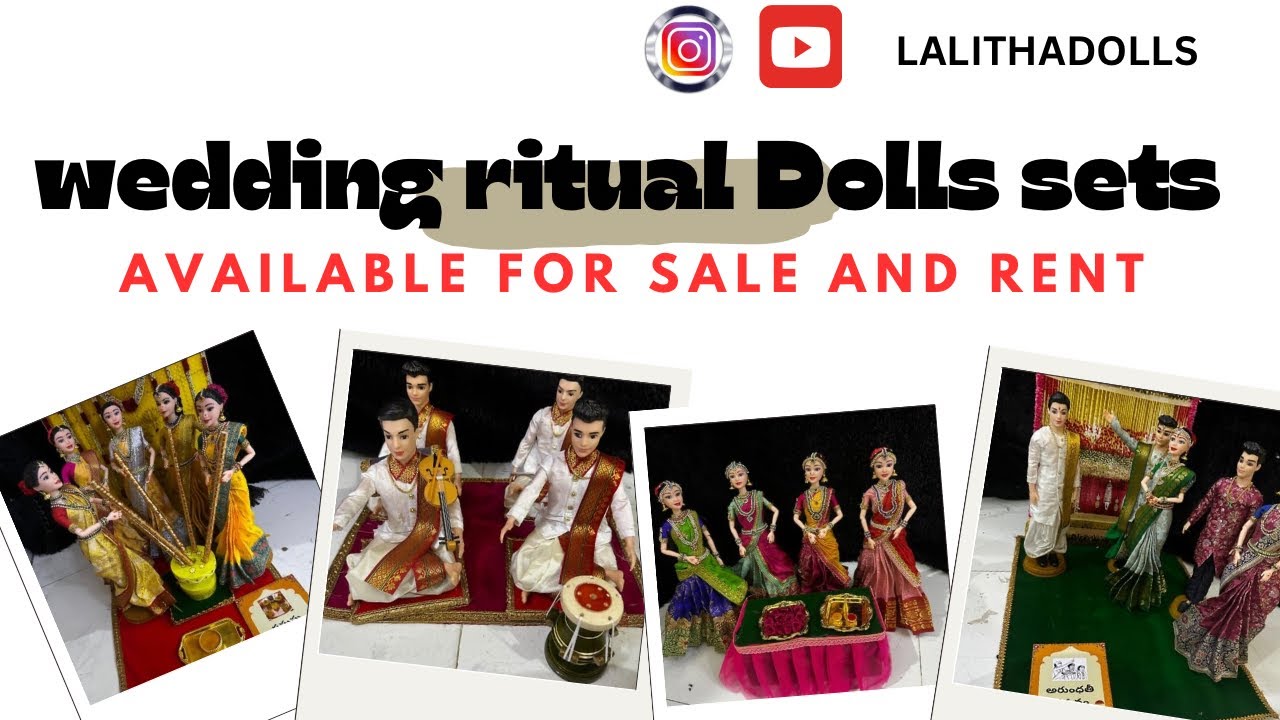 Wedding Rituals Doll Sets | Fiber Dolls for Rent & Across Andhra ...