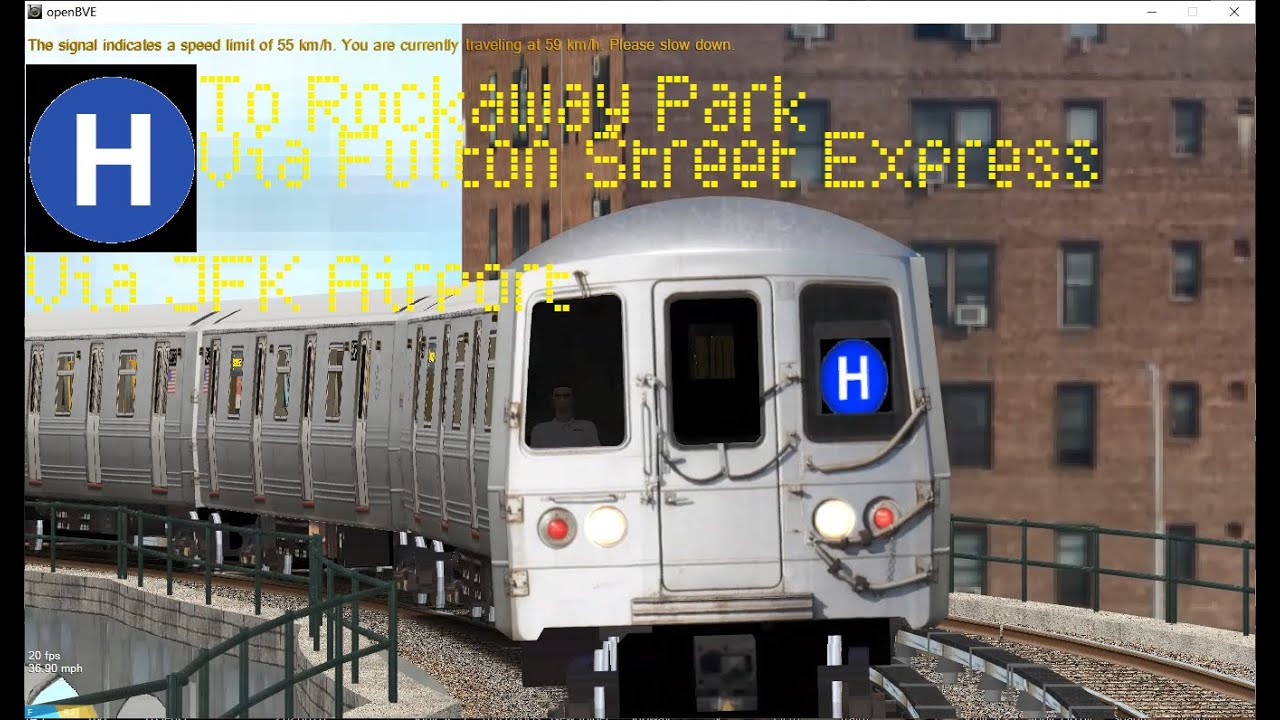 OpenBVE Fictional Special: H Train To Rockaway Park Via Fulton Street ...