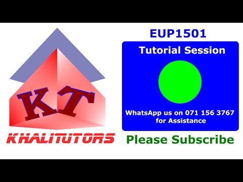 2022 eup1501 assignment 2: step 7 and 8 (For help whatsapp : 071 156 ...