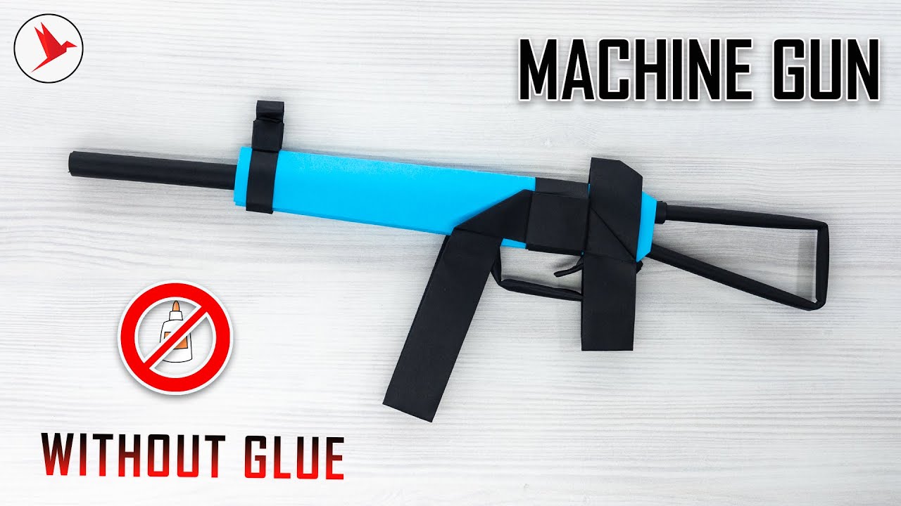 I Built A MACHINE GUN Out Of Paper - Realistic Paper Model No Glue ...