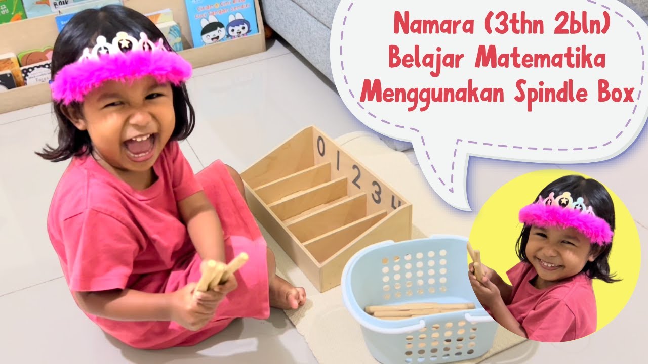 Namara (3,2 years old) Learning Mathematics Using Spindle Box 0-4 ...