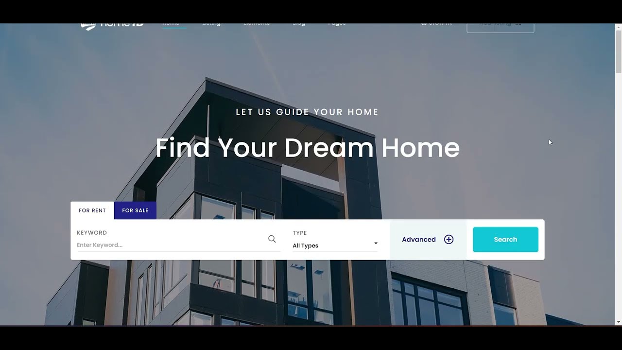 Inspirasi Design Website Properti Listing - YouTube
