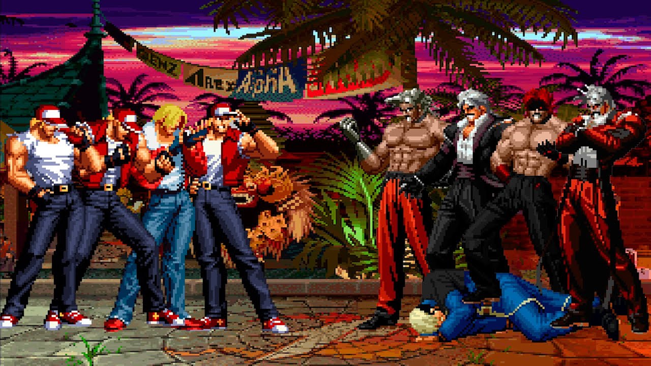 [KOF Mugen] Terry Bogard Team vs Rugal Bernstein Team - YouTube