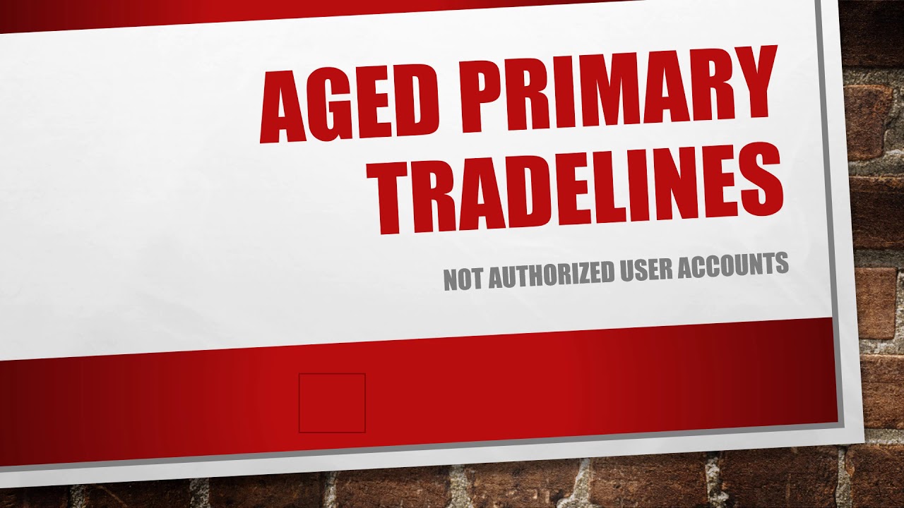 how to add primary tradelines to any credit profile !!!!!! - YouTube