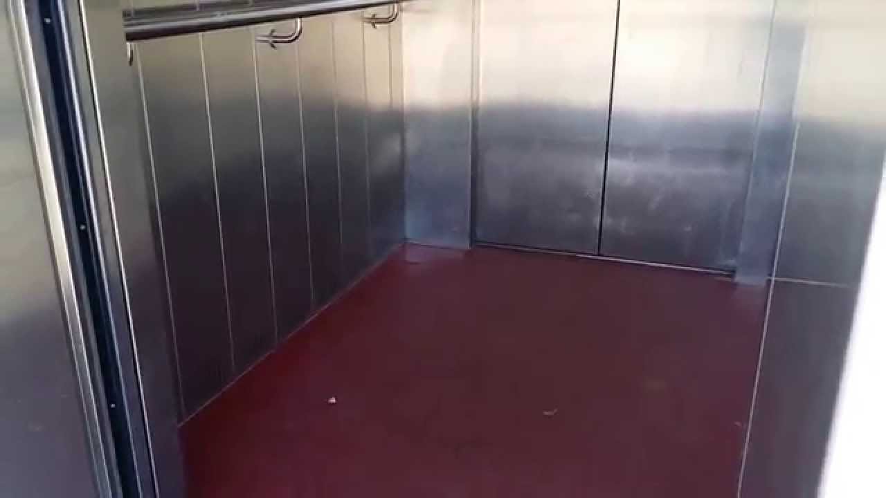 Old Kone inground hydraulic elevator/lift in Railway station (platform ...