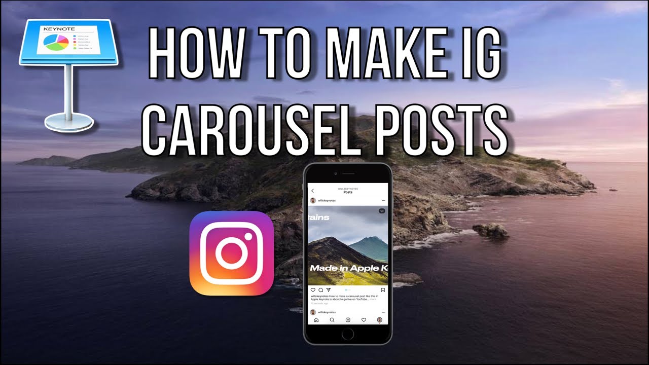 How To Make Instagram Carousel Posts in Apple Keynote - YouTube