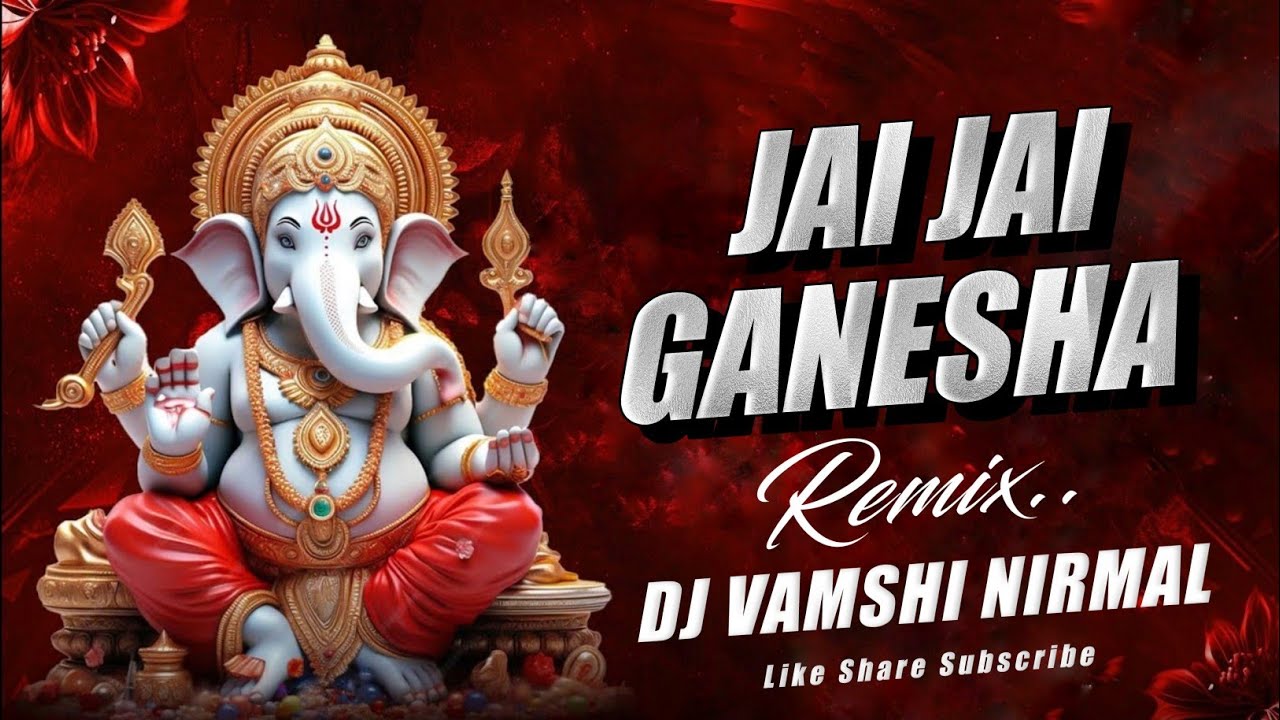 JAI JAI GANESHA 2024 DJ SONG || DANDIYA HARD BASE MIX || DJ VAMSHI ...