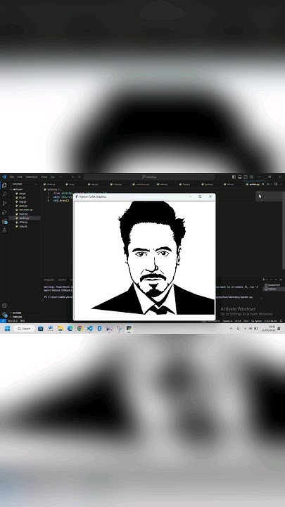 Use Sketchpy To Draw Rdj Image Python Coding Pythoncoding Shorts Shortvideo Youtube