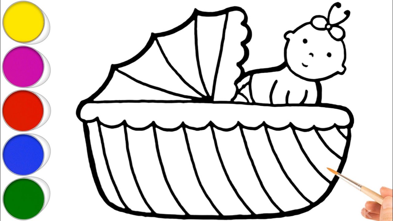 Bathing Tub Drawing and Coloring for Kids and Toddlers | How to Draw ...