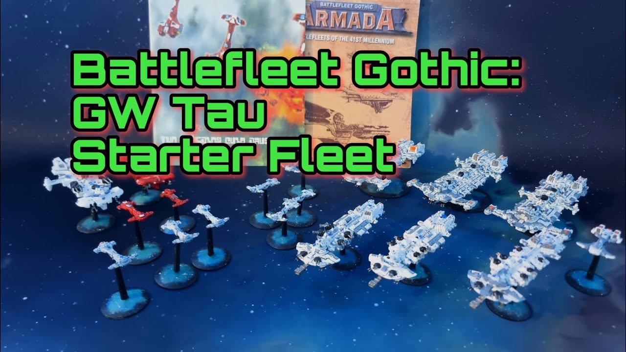 Battlefleet Gothic: GW Tau Starter Fleet - YouTube