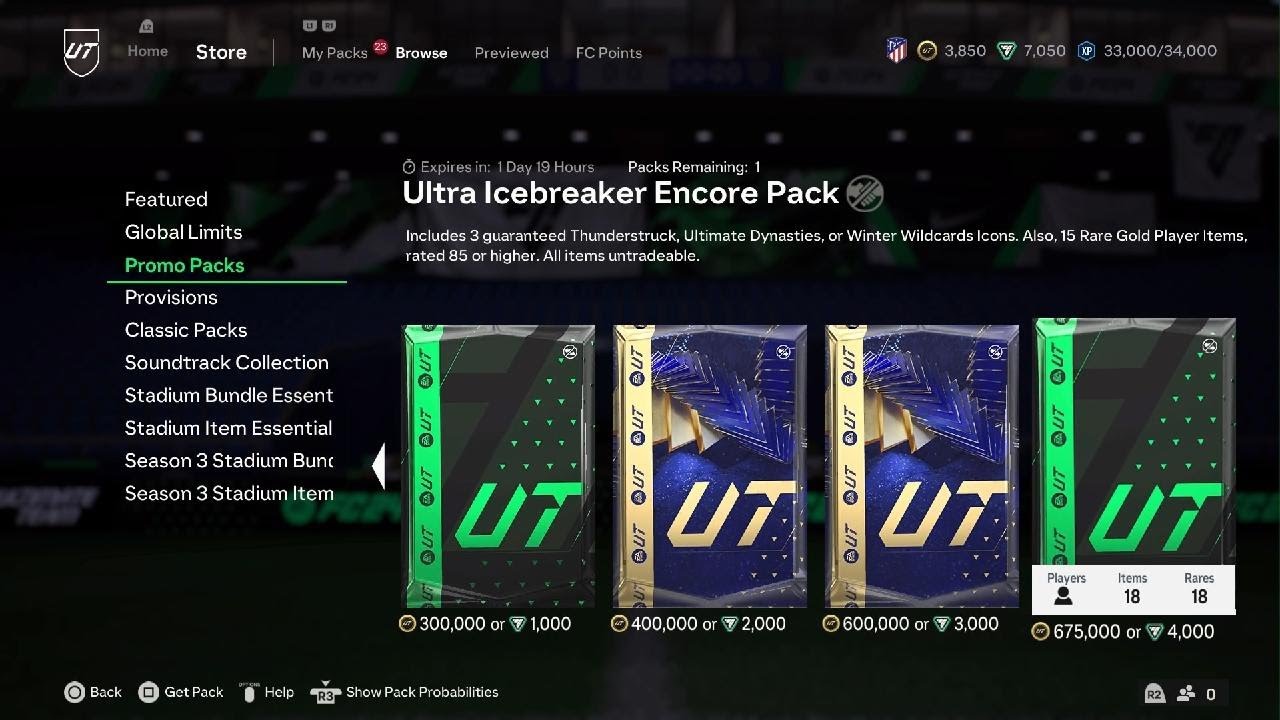 EA SPORTS FC 24 675K ULTRA ICEBREAKER ENCORE PACK - YouTube