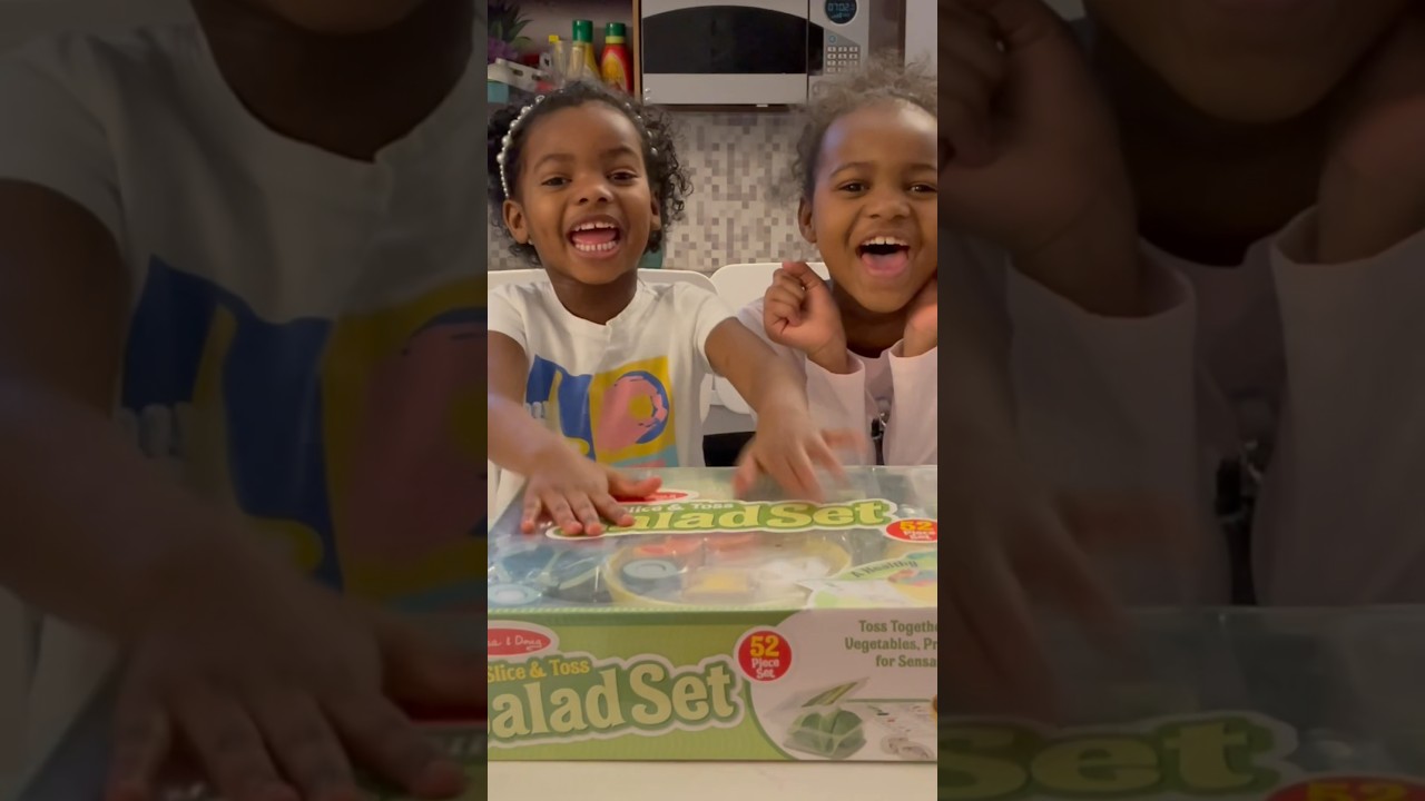 Cooking with Emmy and P #melissaanddoug #shorts #funnyshorts #toyfood # ...