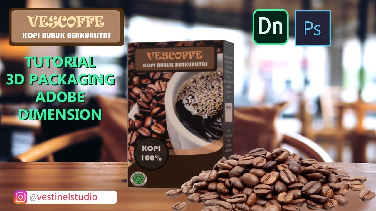Tutorial 3D Packaging Adobe Dimension - YouTube