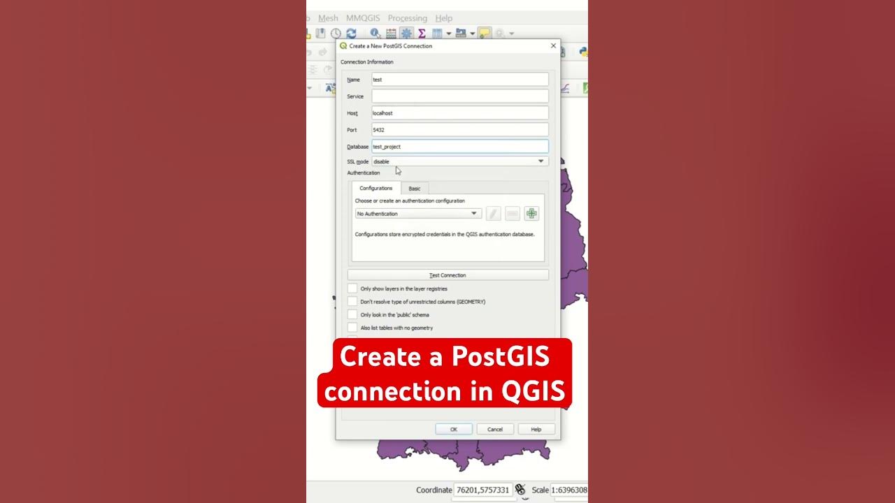 Create a PostGIS connection in QGIS #shorts #qgis - YouTube