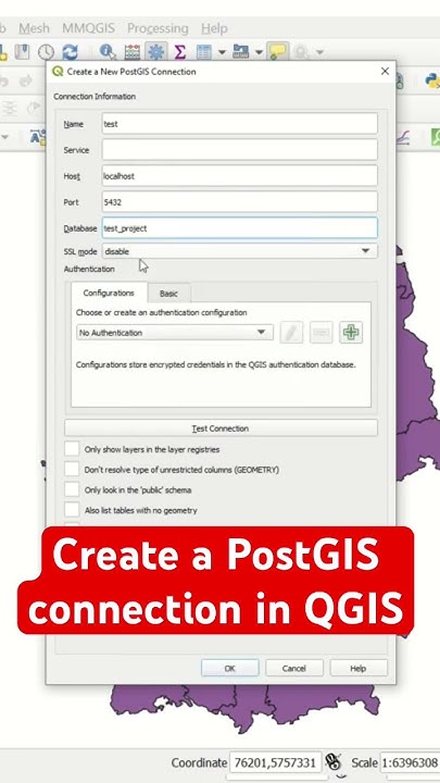 Create a PostGIS connection in QGIS #shorts #qgis - YouTube