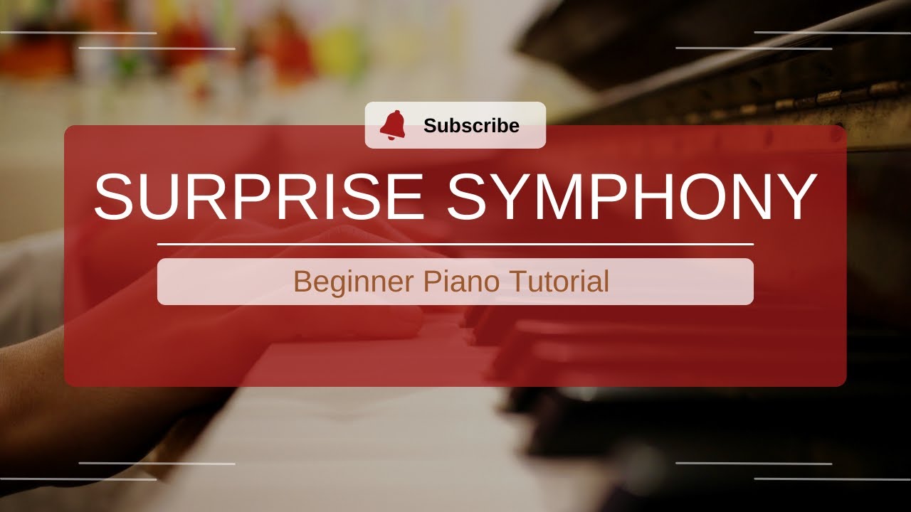 Surprise Symphony Piano Prep Tutorial - YouTube