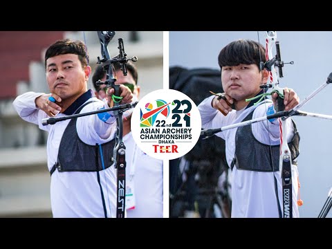 Han Woo Tack v Kim Pil-Joong – recurve men's semifinal | Dhaka 2021 Asian Archery Championships