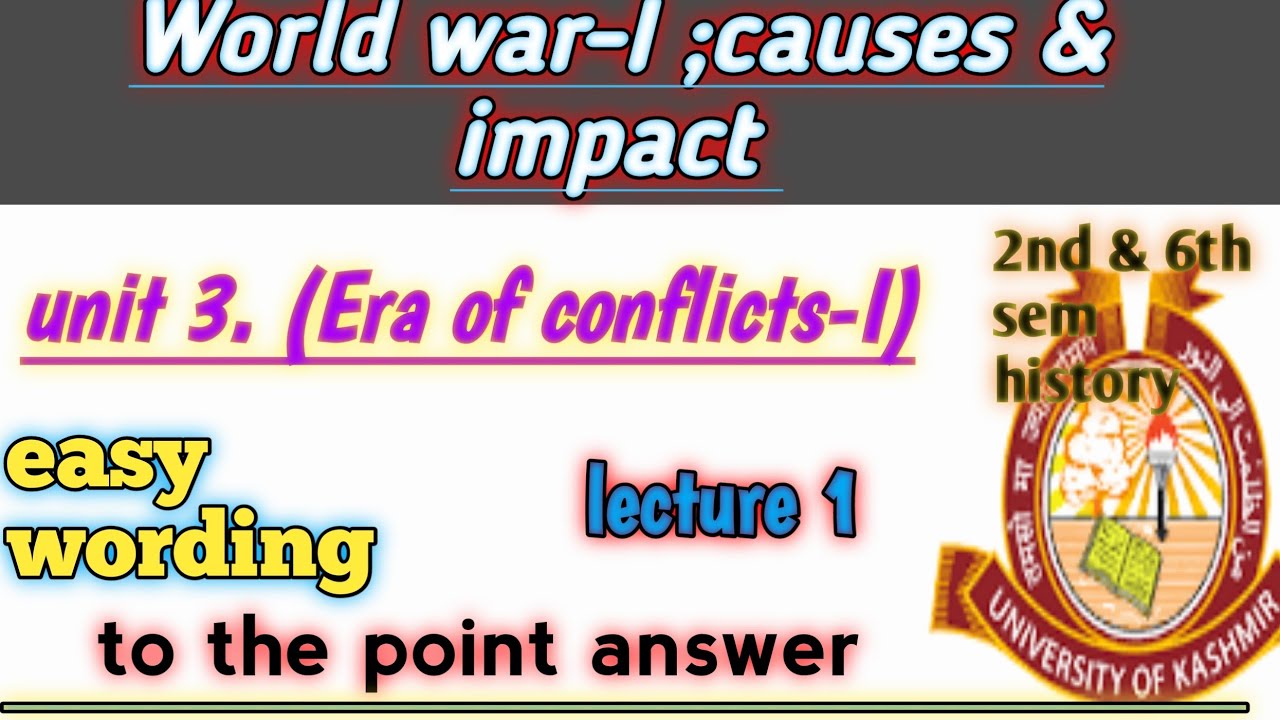 world war 1st, causes and consequences||what are the main causes and ...