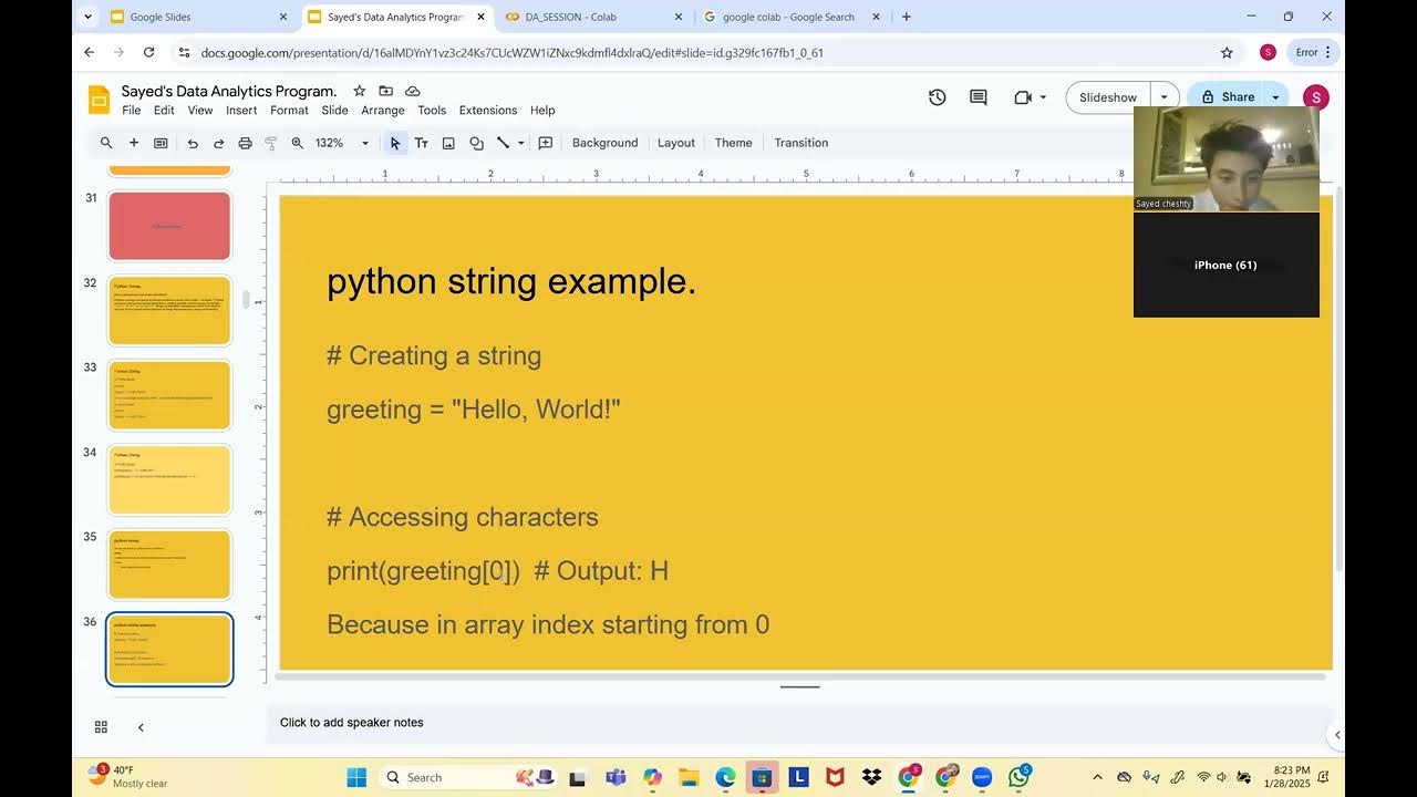 What is Python String and How to Modify. pt 4 - YouTube