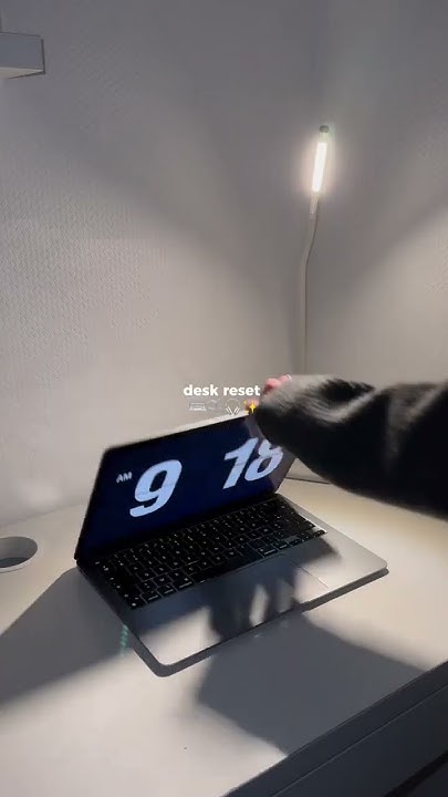 Desk reset #study - YouTube