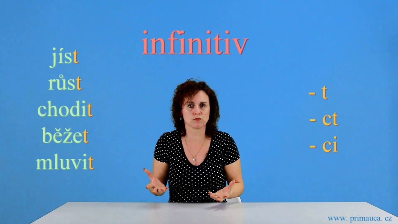 Infinitiv slovesný - YouTube