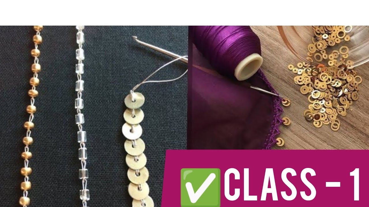 Embroidery Class ( 1 ) Step by Step // Beginners Free Online FASHION ...