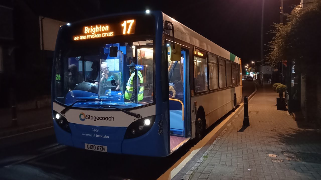 Stagecoach South 27660 GX10 KZN - Route 17 to Brighton - YouTube