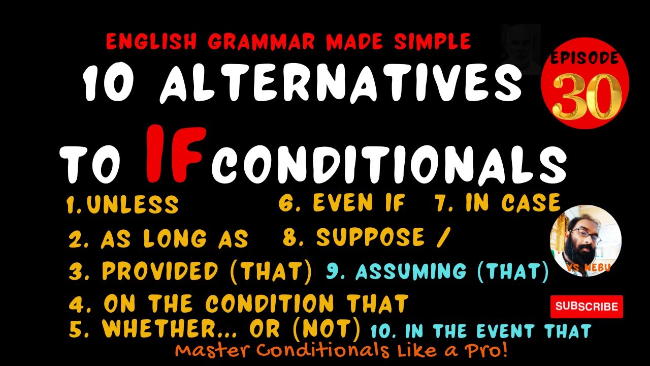 10 Alternatives to 'If' Conditionals: Examples and Explanations - YouTube