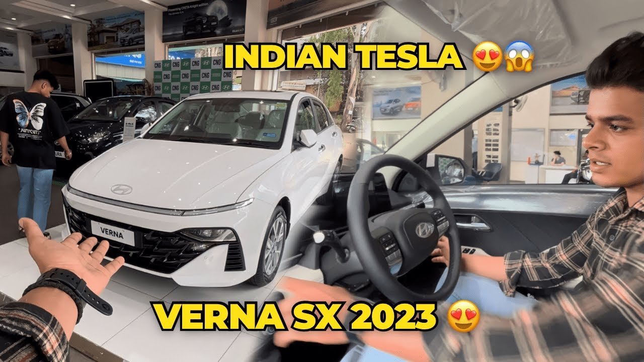 All New 2023 Hyundai Verna Review & Tesla Feature 🔥| @motoroctane ...
