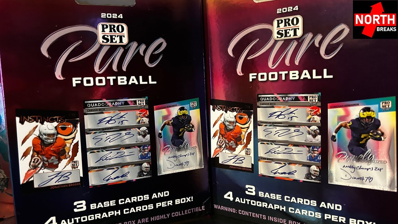 2024 Pro Set Leaf PURE Football 6 Hobby Box Opening! Pro Set Returns ...
