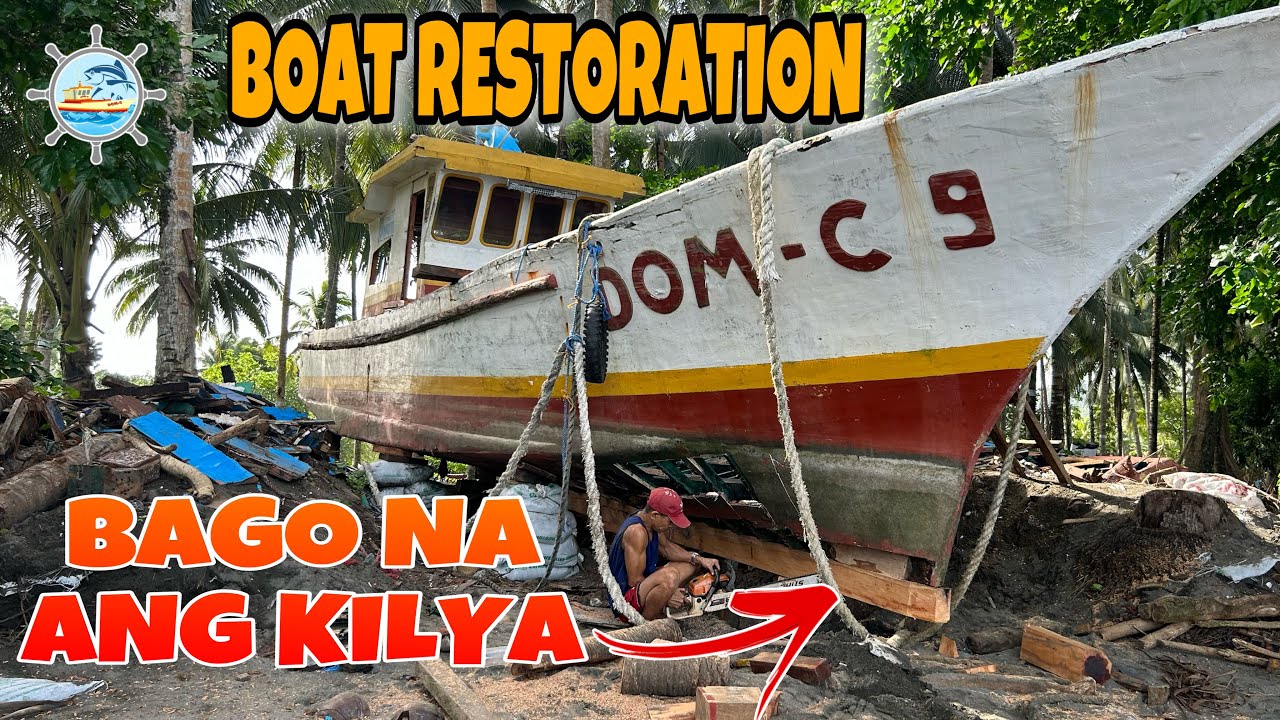 BOAT RESTORATION UPDATE/ NAKABITAN NA NG BAGONG KILYA @sprakataktv9616 ...