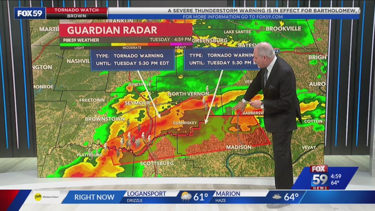 Tornado watch in effect until 10 p.m. - YouTube