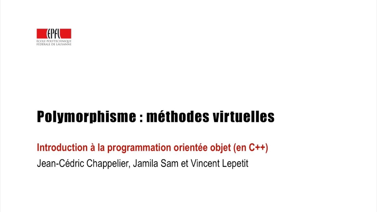 Polymorphisme : méthodes virtuelles - YouTube