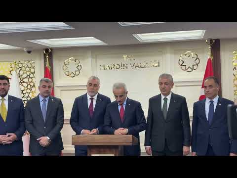 Ulaştırma Altyapı Bakanı Uraloğlu Mardin’de konuştu